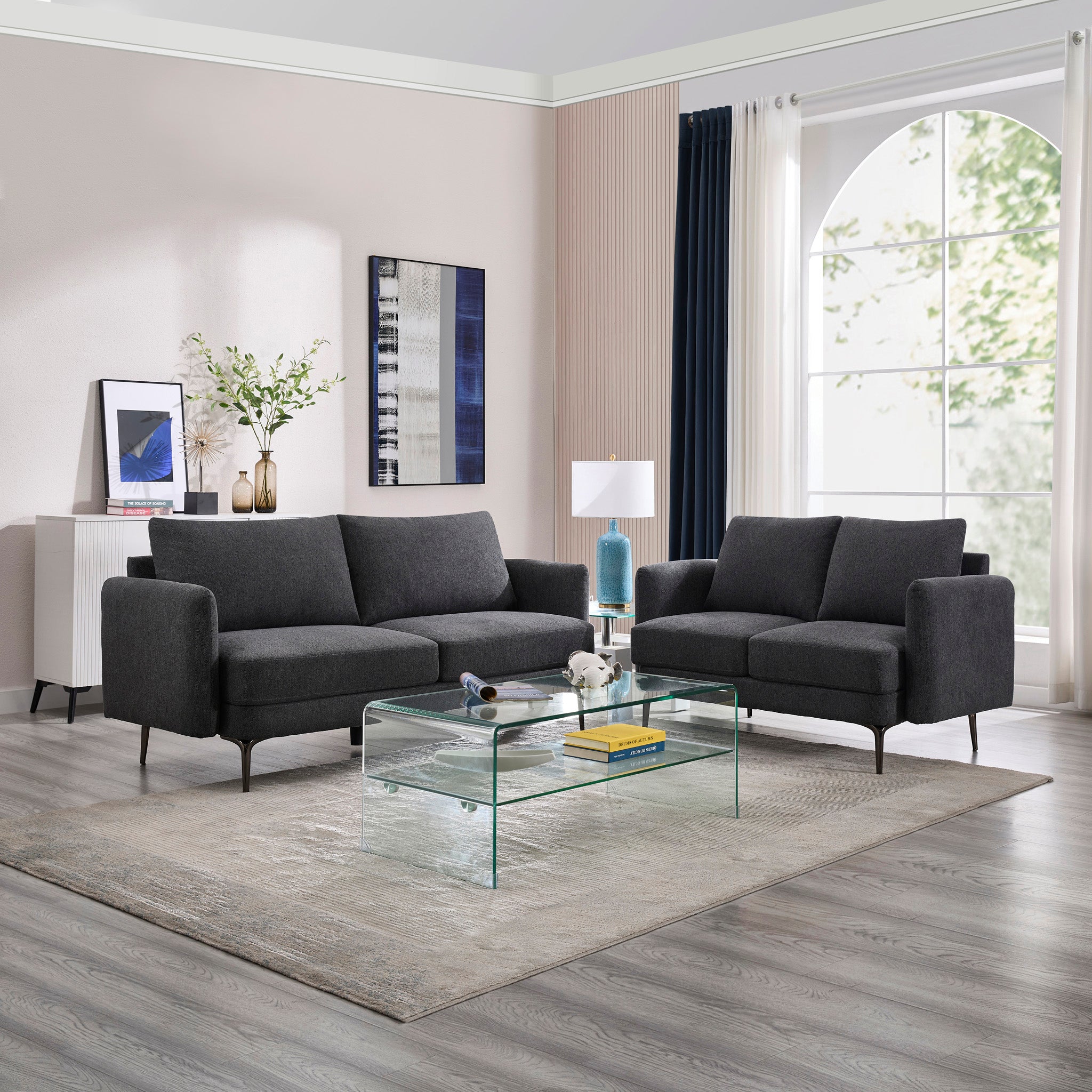 Sofia 2+3 Seater Fabric Sofa Set – Furniture Online